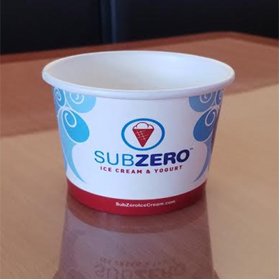 8 oz Paper Cups - Sub Zero Nitrogen Ice Cream